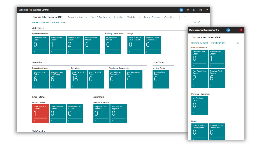 Manufacturing with Business Central